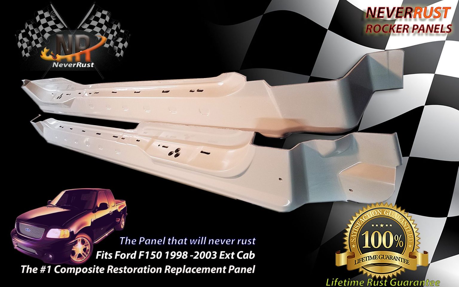 1997 Ford F150 Ext Cab RT Rocker Panel 3Dr - Hays Performance